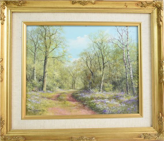 John Caesar Smith | An oil on board painting depicting a Woodland scene ...