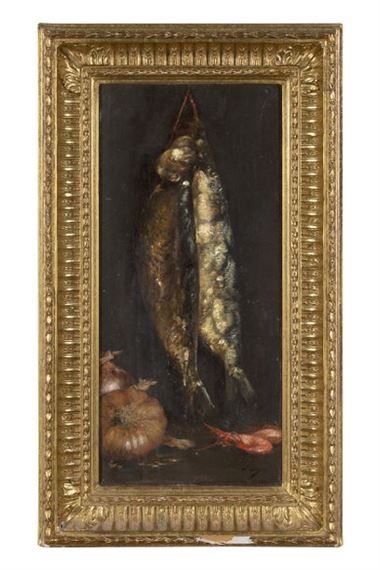 Narcisse Berchère | Still life with herring (20) | MutualArt