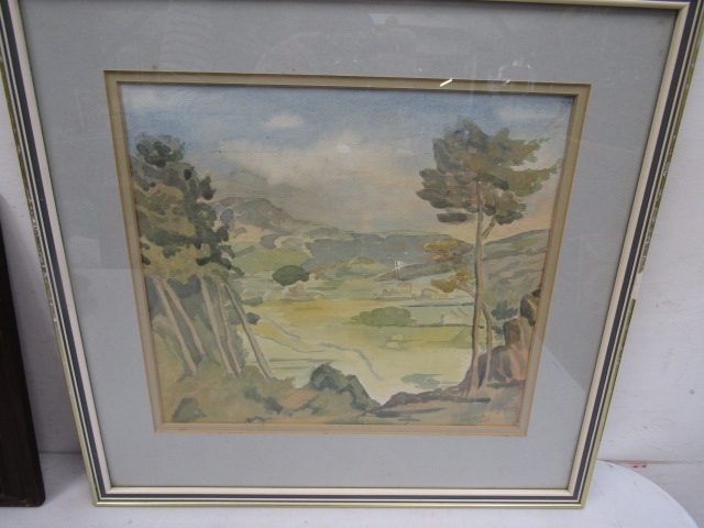 J. Hawkins | J. Hawkins watercolour 1988 landscape 44x42cm (1988 ...