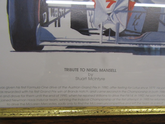 Stuart McIntyre | tribute to Nigel Mansell | MutualArt