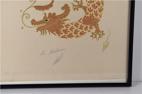 Erté | A lithograph print of a dragon which is believed to have been ...
