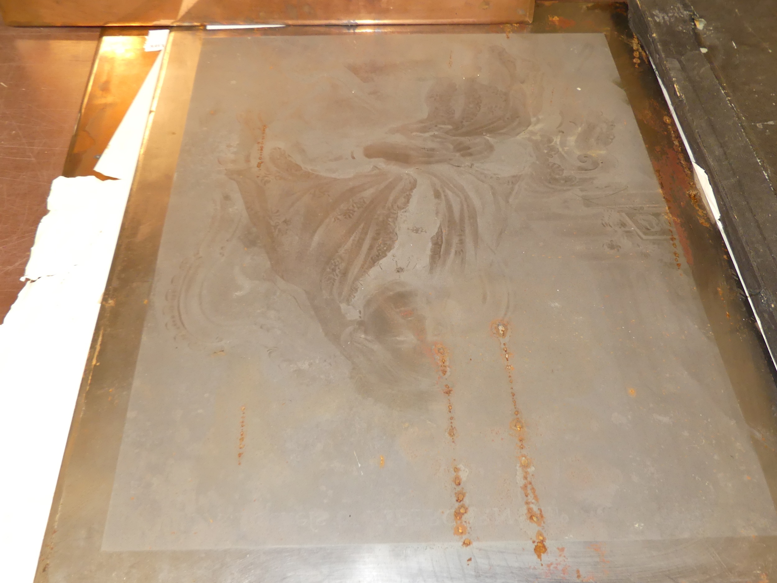 William Ward | Four various Victorian copper mezzotint printing plates ...