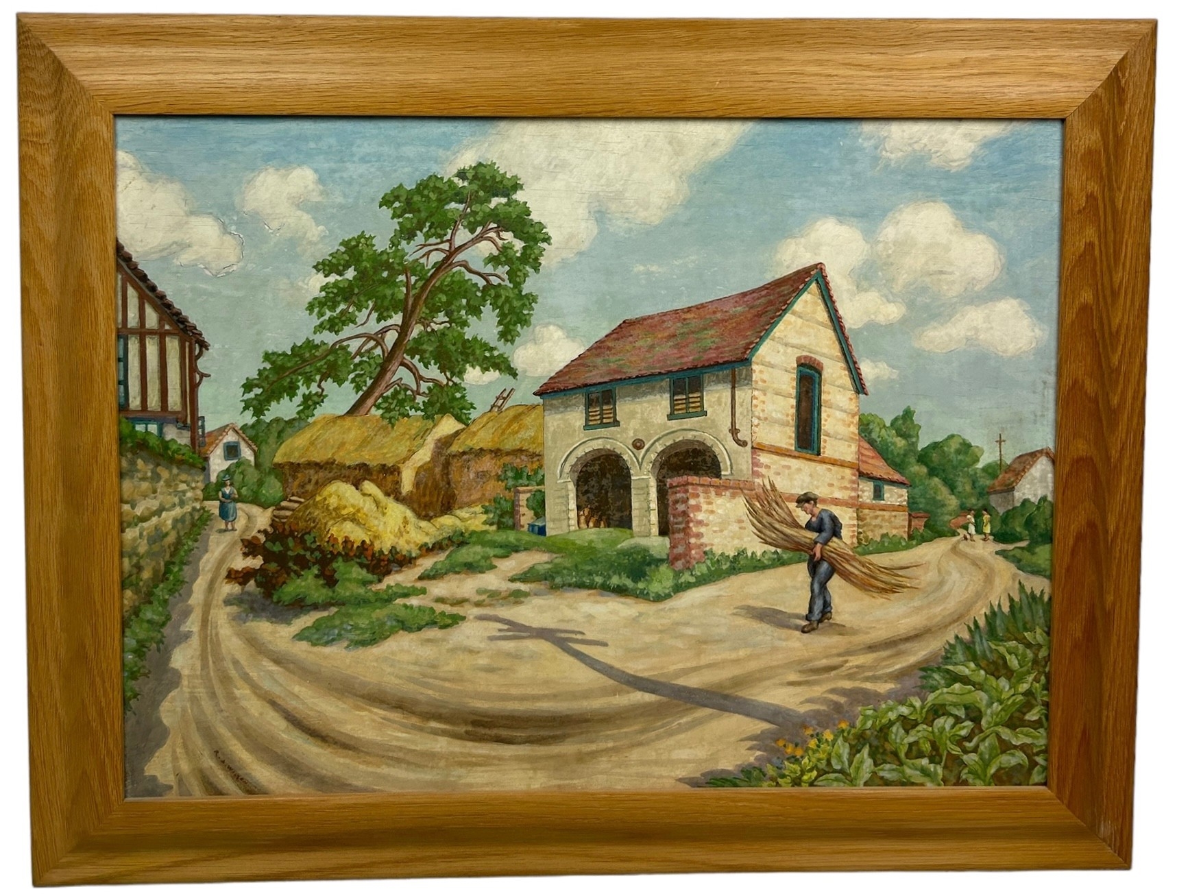 Robert Arthur Wilson | AN DEPICTING A CONTINENTAL FARM SCENE, WITH A ...