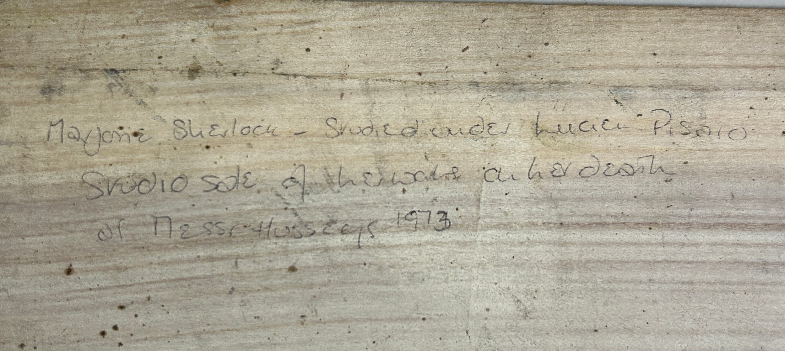 Marjorie Sherlock | OF A STEAM TRAIN MOVING PAST CYPRESS TREES, Label ...