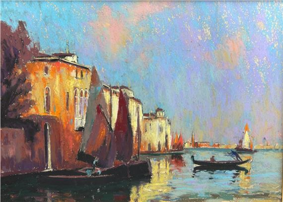 Robin Pickering | A Venetian View Along The Grand Canal | MutualArt