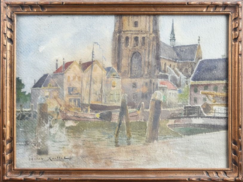 Gaston Marie Anatole Roullet | Gaston ROULLET Views of a Norman port ...