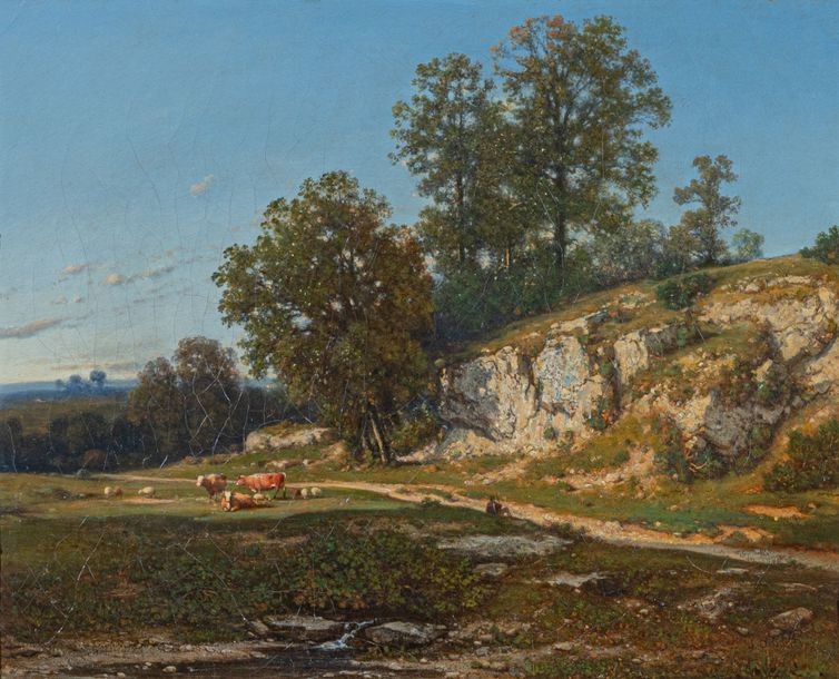 Jean Achard | Paysage animé Huile... - Lot | MutualArt
