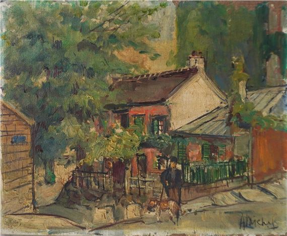 A. Michel | Street scene | MutualArt