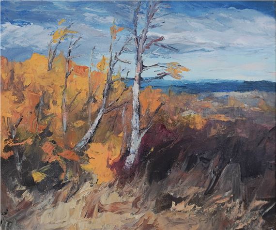 Léonard Parent Basque | Bouleaux - 1985 (1985) | MutualArt