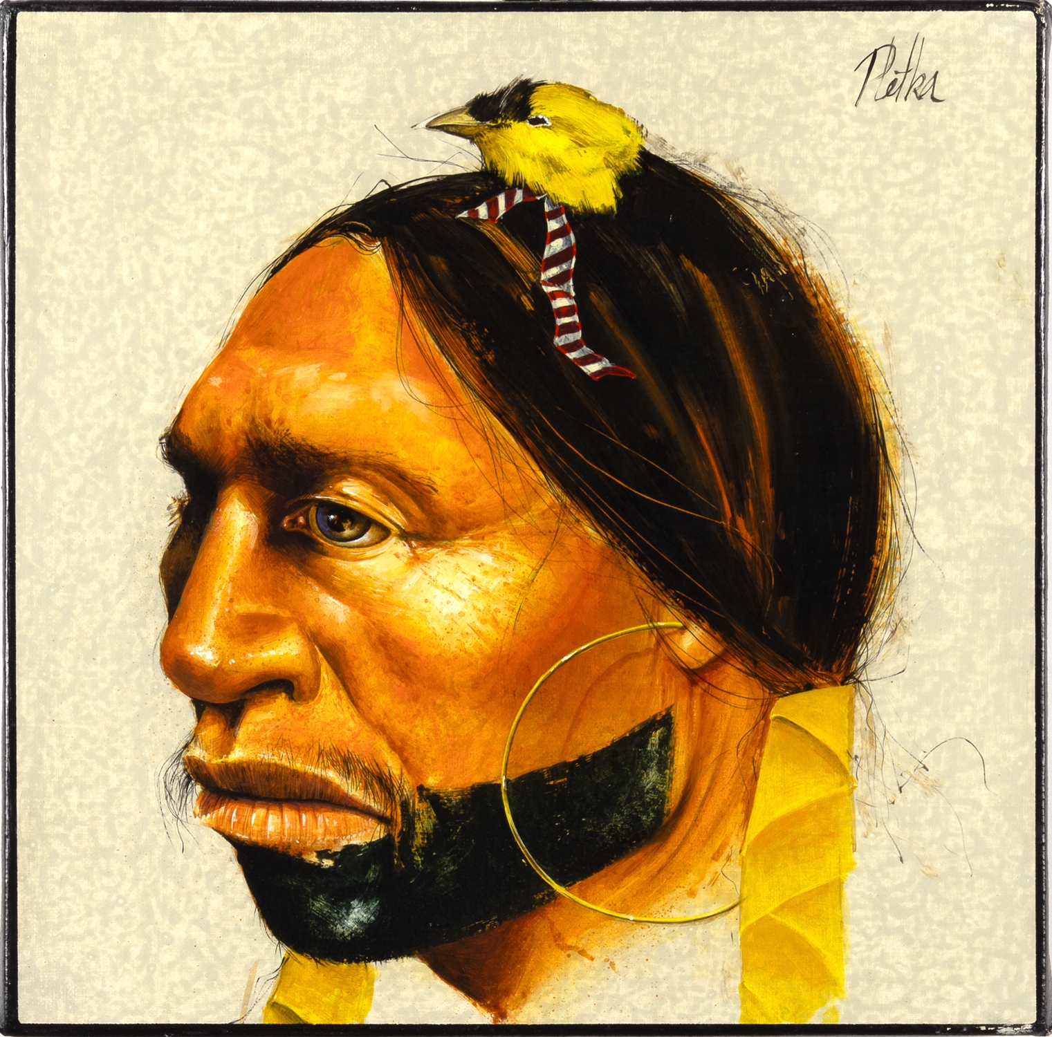 Paul Pletka | Paul Pletka (1946- ), Native Portrait, 1988 (1988 ...