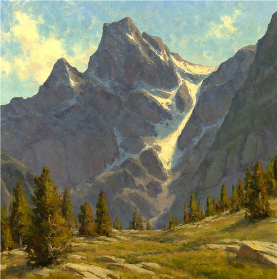 Greg Scheibel | Greg Scheibel (1961- ), Teewinot from the North Fork ...