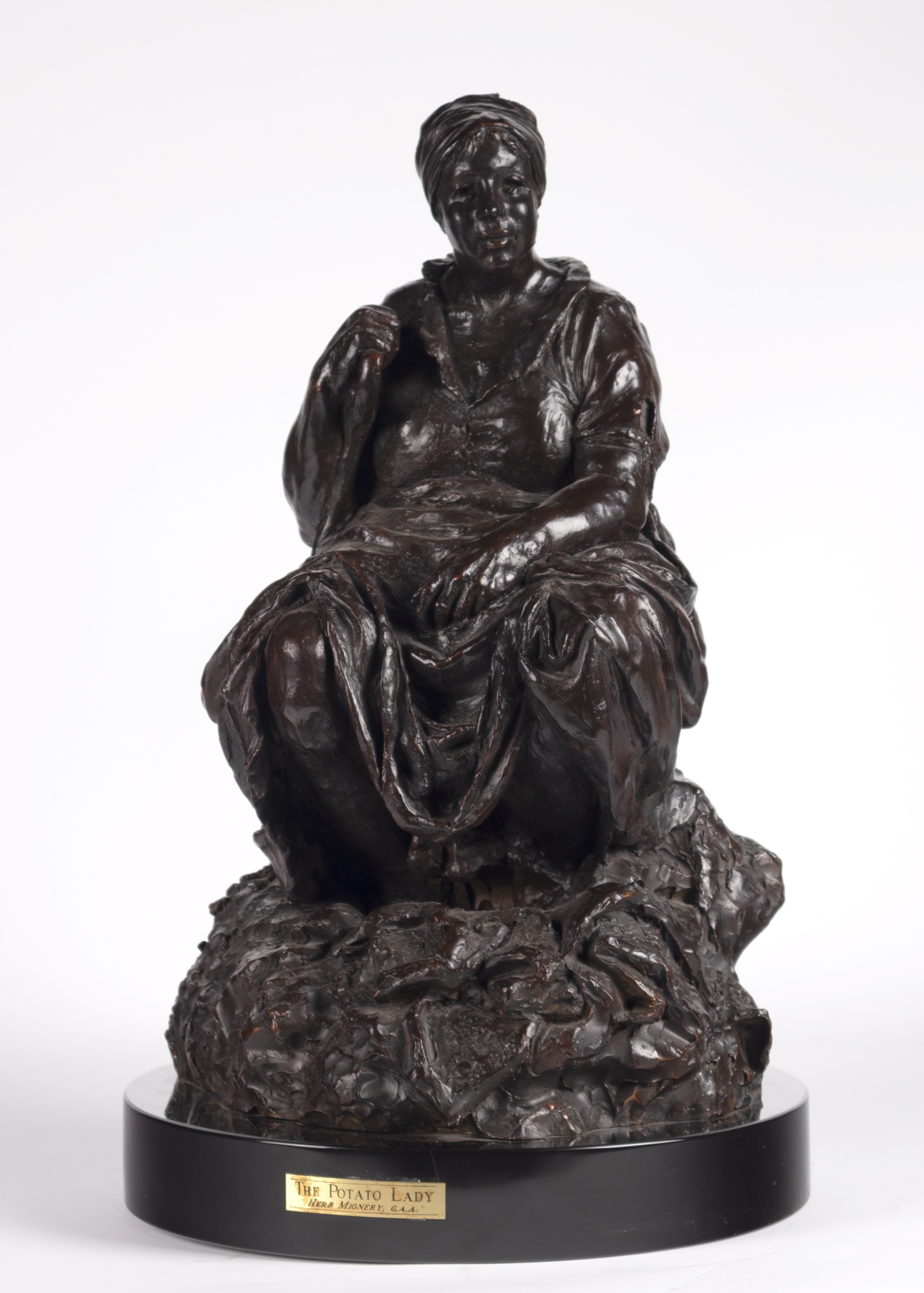 Herb Mignery | Herb Mignery (1937- ), Potato Lady, 1998 (1998) | MutualArt