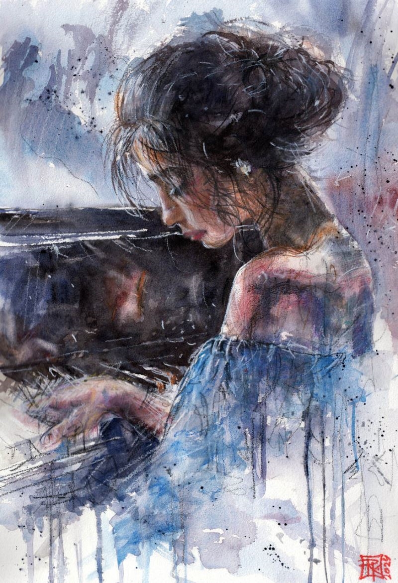 Radoslaw Kuzminski | Eliza plays the piano (2023) | MutualArt