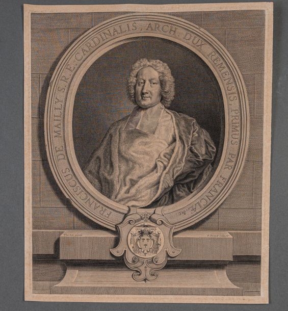 Pierre Drevet | Portrait of Cardinal François de Mailly | MutualArt