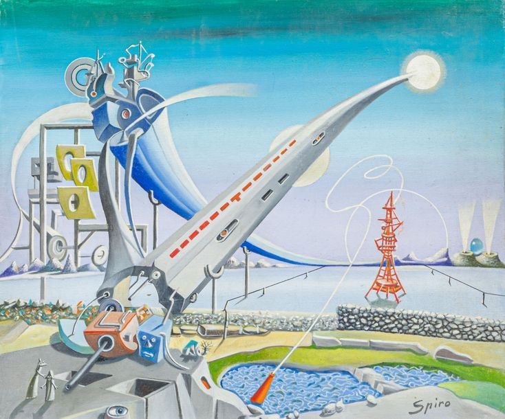 Georges Spiro | L'envol Huile sur toile | MutualArt