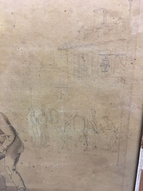 Louis Philippe | Wash drawing of a Restoration or Louis Philippe hussar ...
