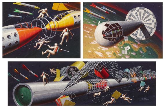 Ray Pioch | THREE WORKS: NOW THEY'RE PLANNING A CITY IN SPACE | MutualArt