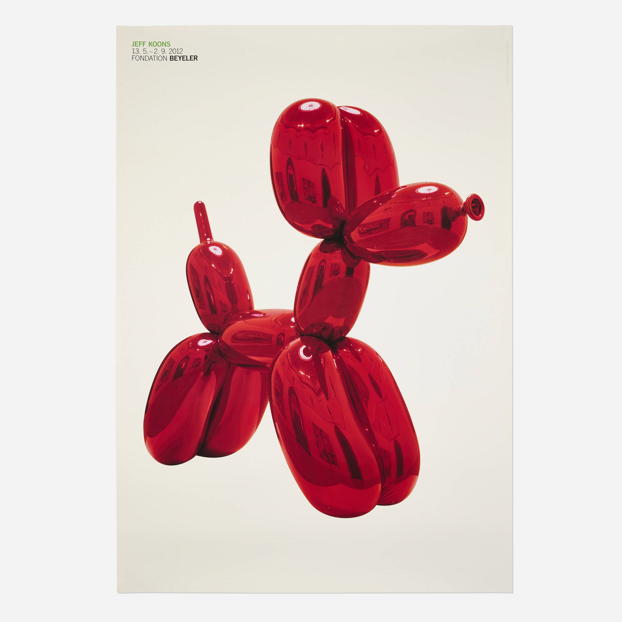 Jeff Koons | Jeff Koons Fondation Beyeler exhibition poster (2012 ...