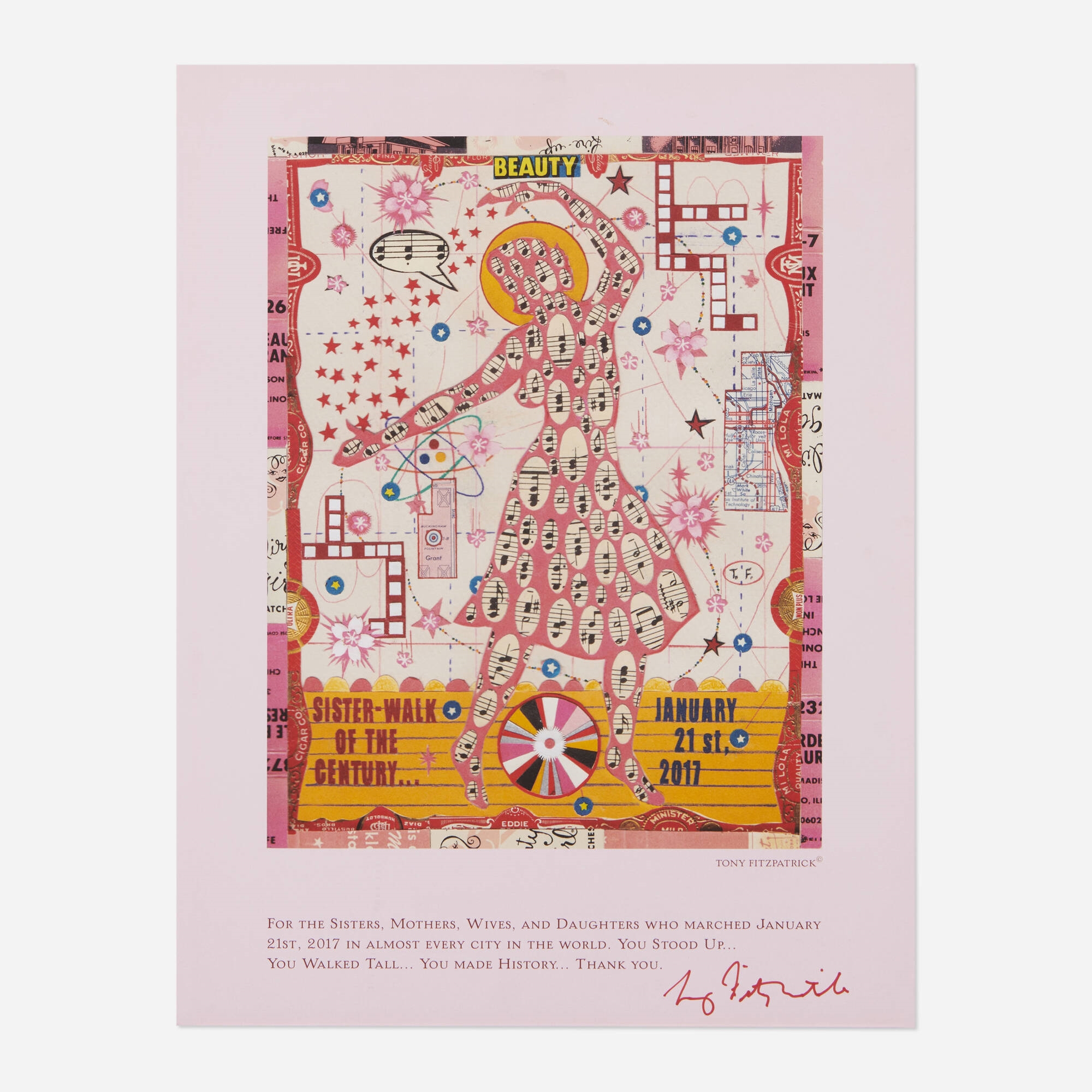 Tony Fitzpatrick | Tony Fitzpatrick Sister Walk of the Century poster ...
