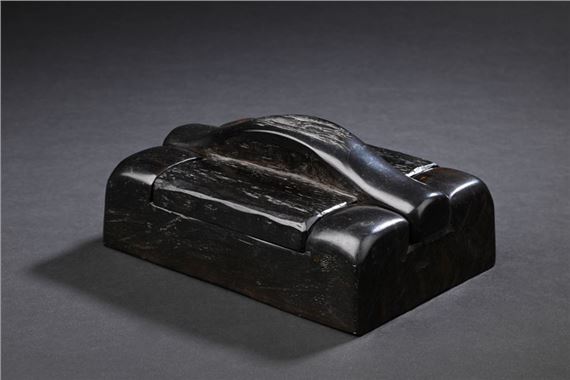 Alexandre Noll | Cut and polished ebony RECTANGULAR BOX | MutualArt