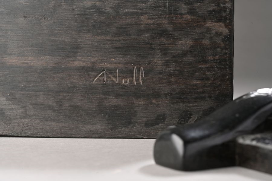 Alexandre Noll | Cut and polished ebony RECTANGULAR BOX | MutualArt