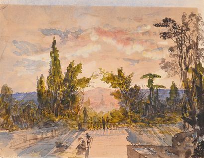 Félix Ziem | Italian landscape (1821) | MutualArt