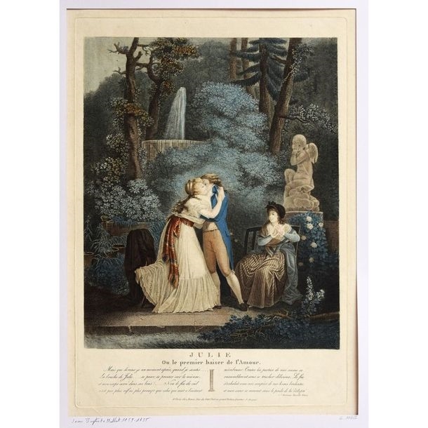 Jean-Baptiste Mallet | . Pair of engravings. -Julie ou le premier ...