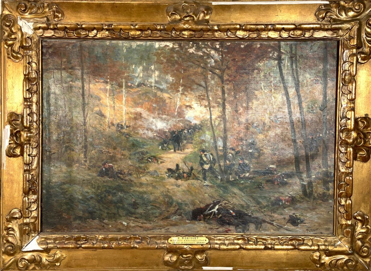 Pierre Victor Robiquet | Le 15ème régiment de chasseurs à pied aux bois ...