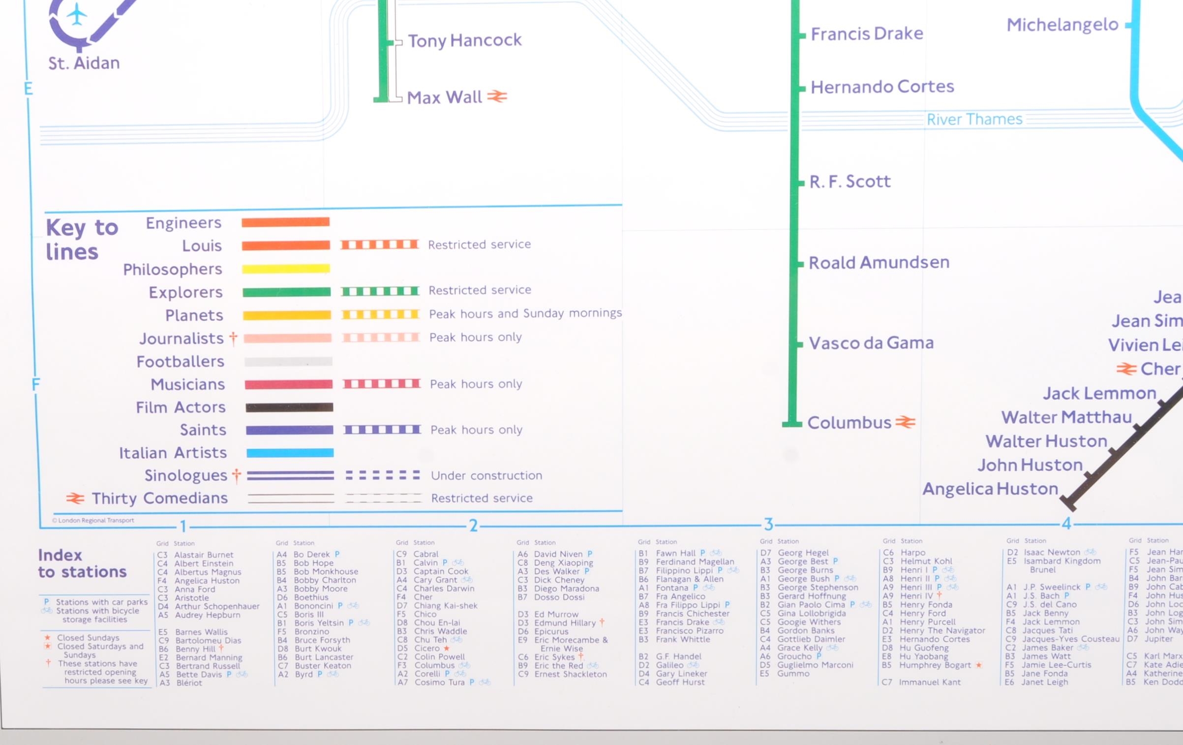 Simon Patterson | SIMON PATTERSON - THE GREAT BEAR 1992 PRINT | MutualArt