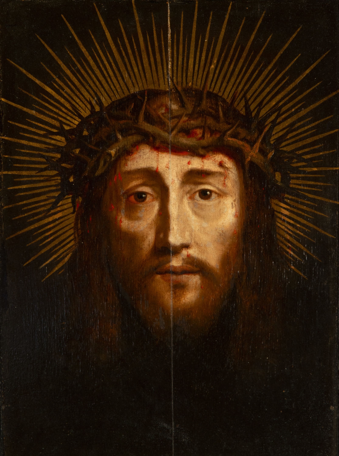 Flemish School, 18th Century | Spectacular Gothic Holy Jesus Face (Late ...