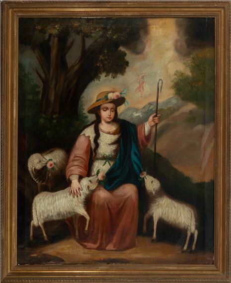 Colonial School, 18th Century | Divine Shepherdess (18th Century ...