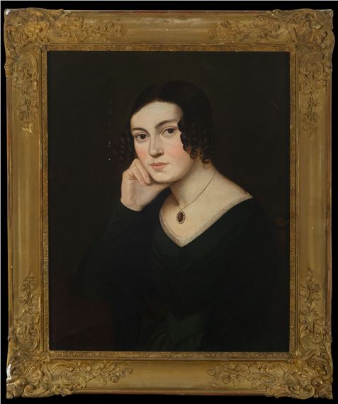 Antonio Gisbert | Retrato de Joven dama con Portapelo - Antonio Gisbert ...