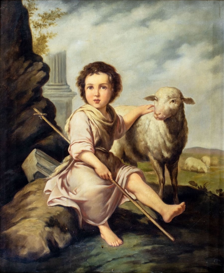 Bartolomé Estebán‏ Murillo | Antique early 20C American oil painting ...