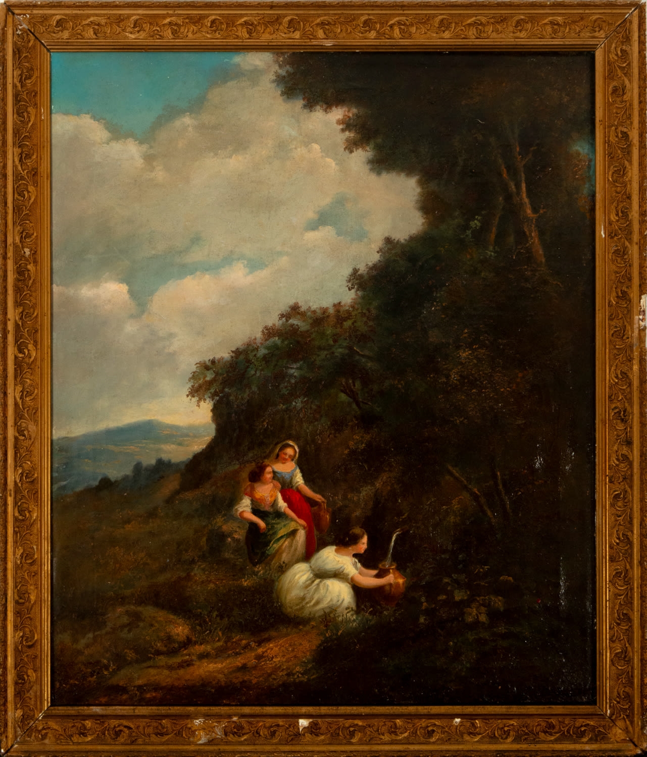 Manantial | Mujeres recogiendo agua en el manantial | MutualArt