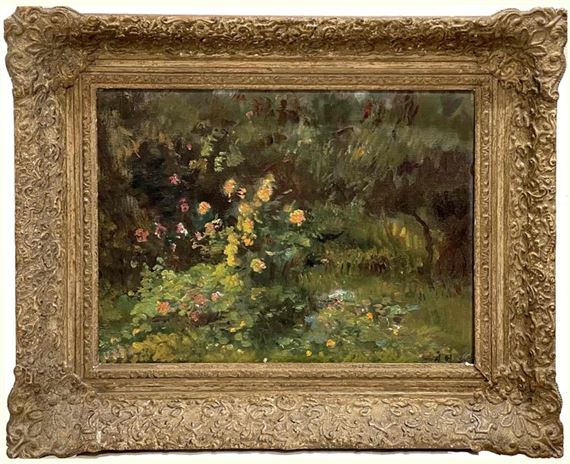 Alfred Robert Hayward | A flower garden corner in Hampton on Thames ...