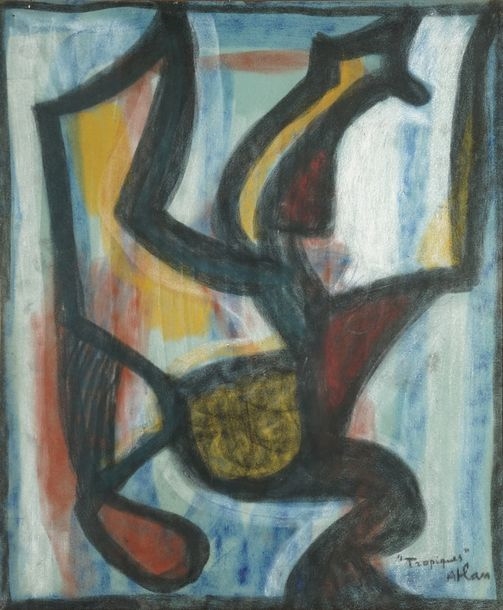 Jean-Michel Atlan | ATLAN Jean-Michel, 1913-1960 Tropics pastel ...