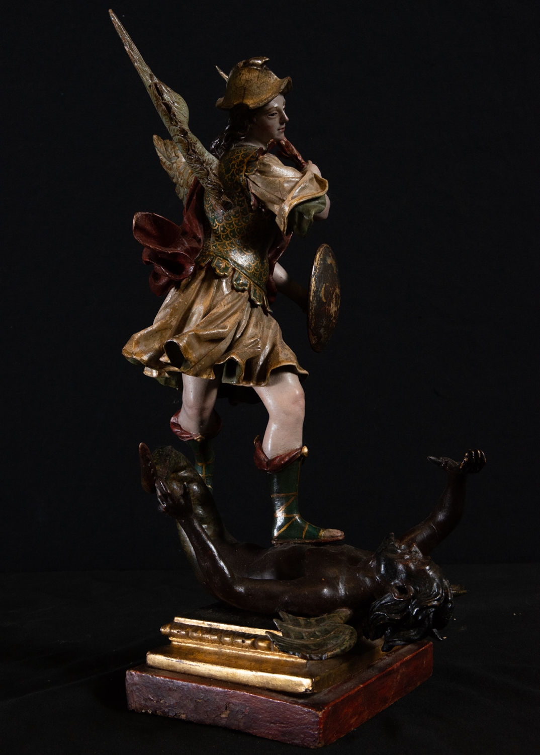 Colonial School, 18th Century | Very important Archangel Saint Michael ...