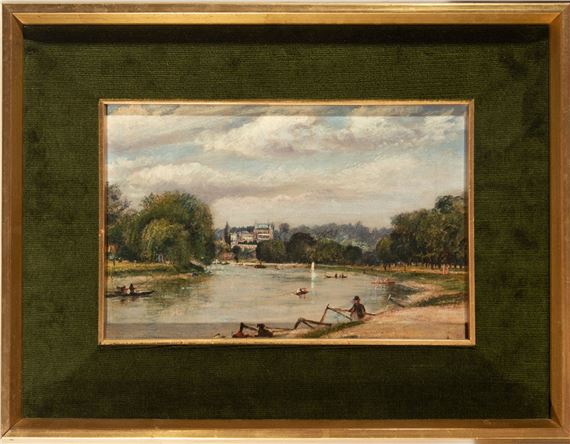 Impressionist School, 20th Century | View of Lake (19th Century ...