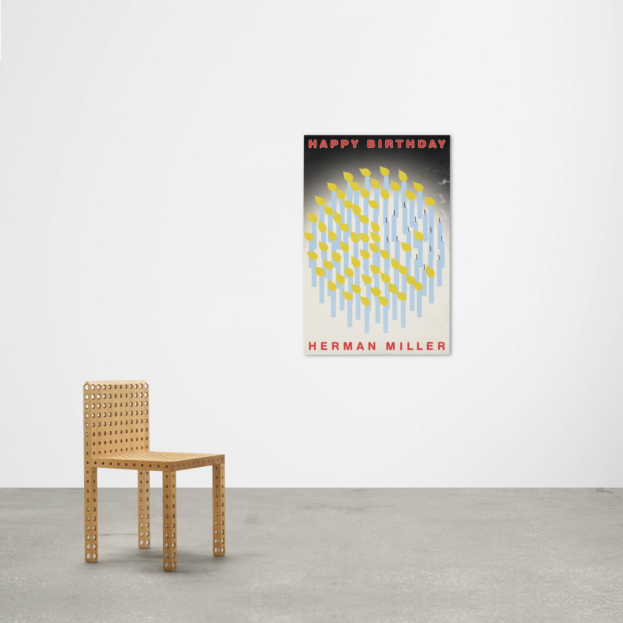 Stephen Frykholm | Happy Birthday Herman Miller poster (1998) | MutualArt