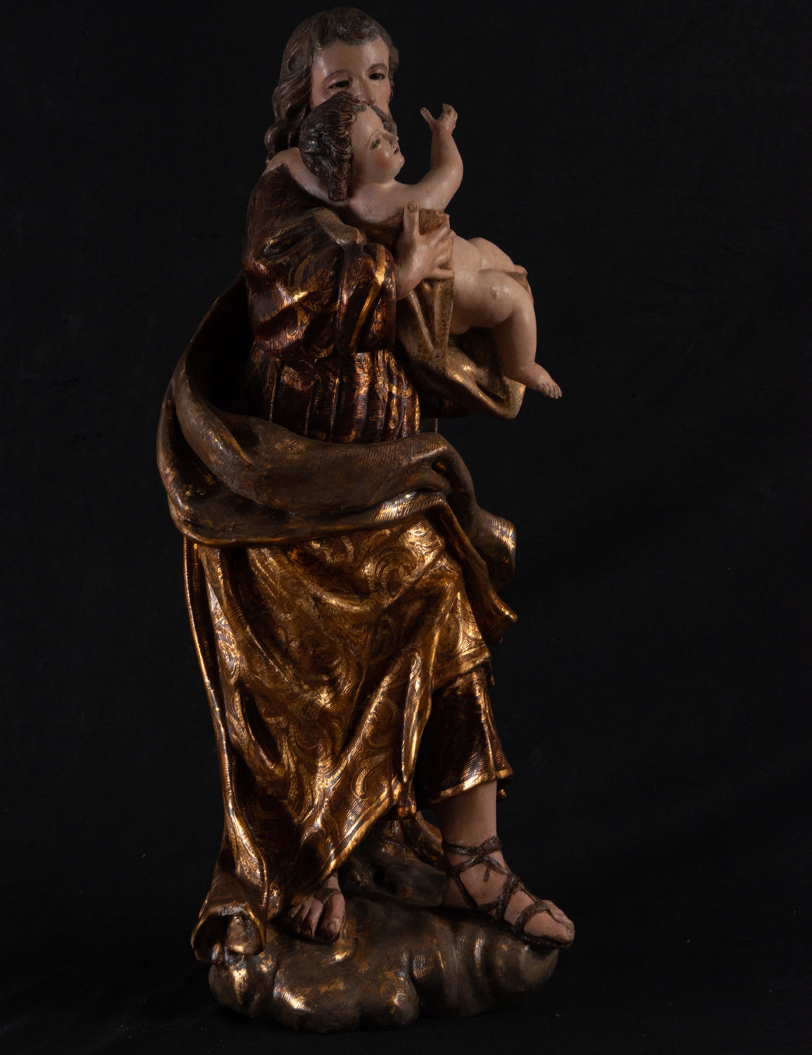 Spanish Colonial School, 18th Century | Saint Joseph with the Child ...
