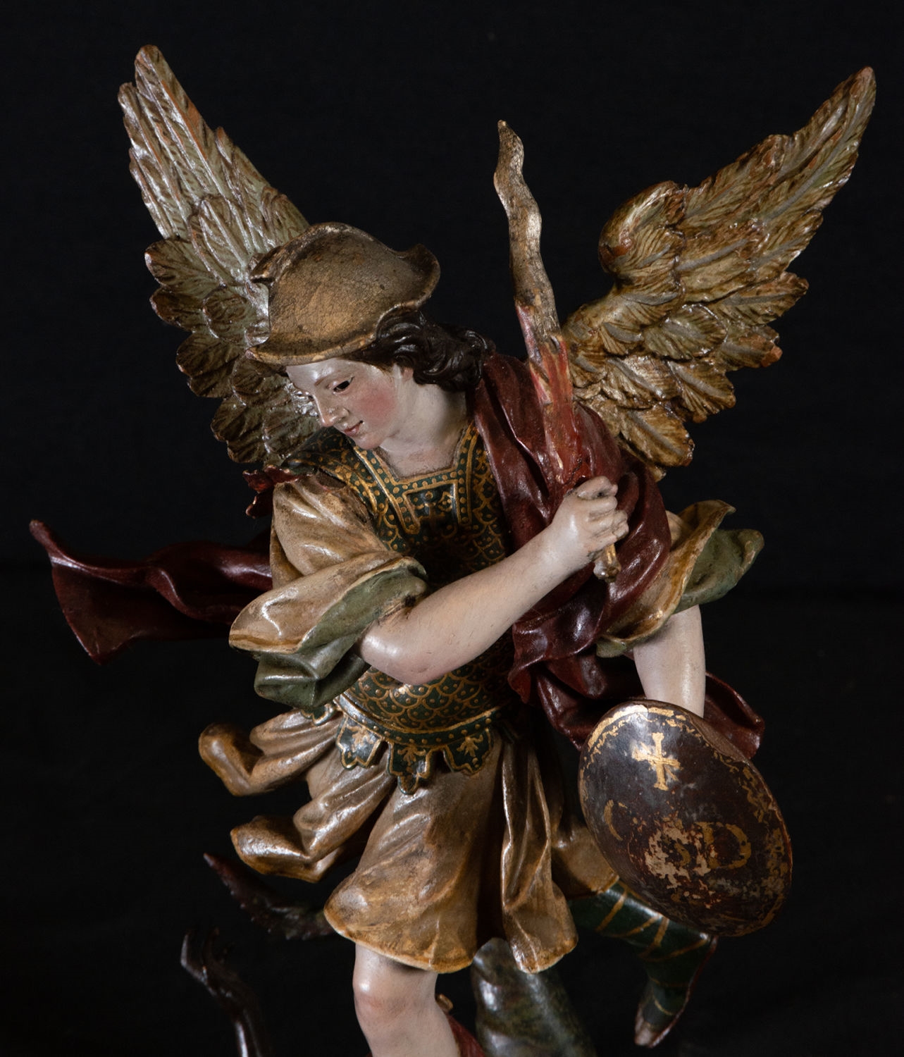 Colonial School, 18th Century | Very important Archangel Saint Michael ...