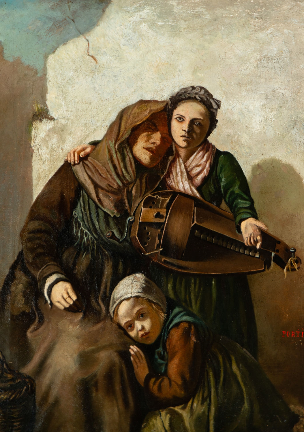 Spanish School, 17th Century | Familia Zíngara tocando el Zanfona ...