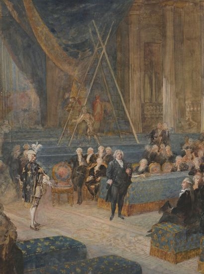 Joseph Navlet | Mirabeau and the Marquis de Dreux-Brézé on June 23 ...