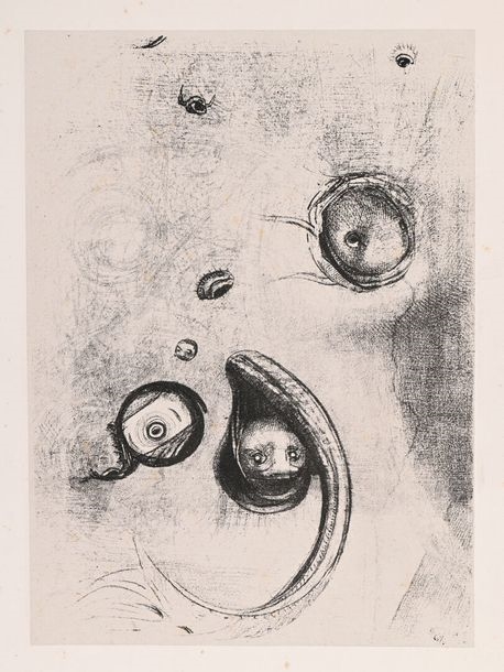 Odilon Redon | Profil bleu (Circa 1895) | MutualArt