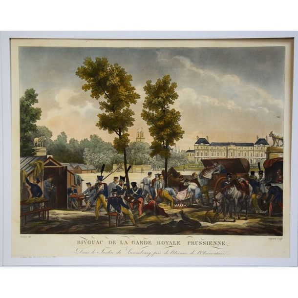 Pierre Charles Coqueret | . Bivouac of the Prussian Guard | MutualArt