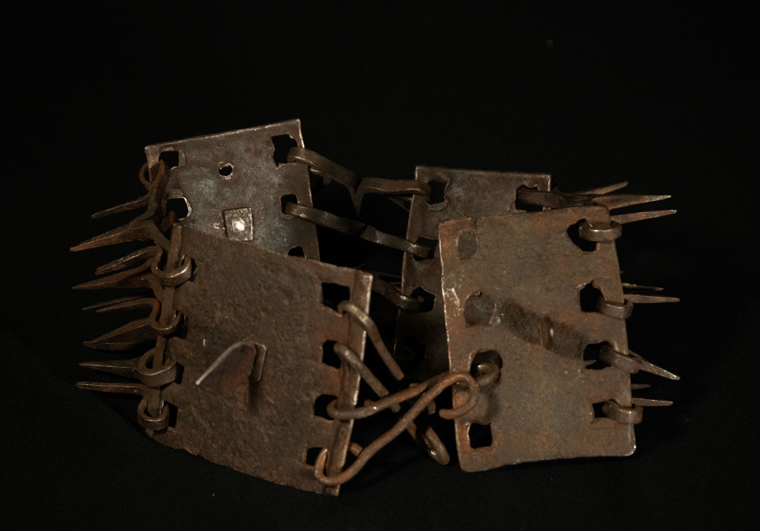 Unknown | Rare spiked prisoner torture collar (17th Century) | MutualArt