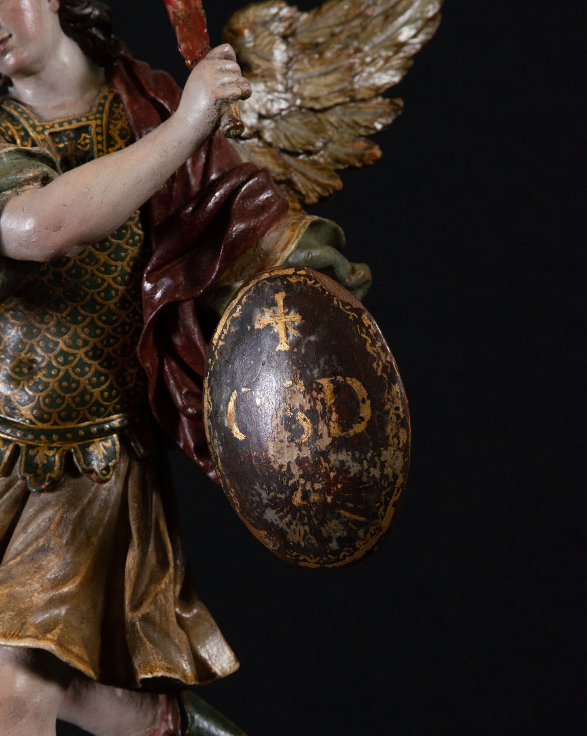 Colonial School, 18th Century | Very important Archangel Saint Michael ...