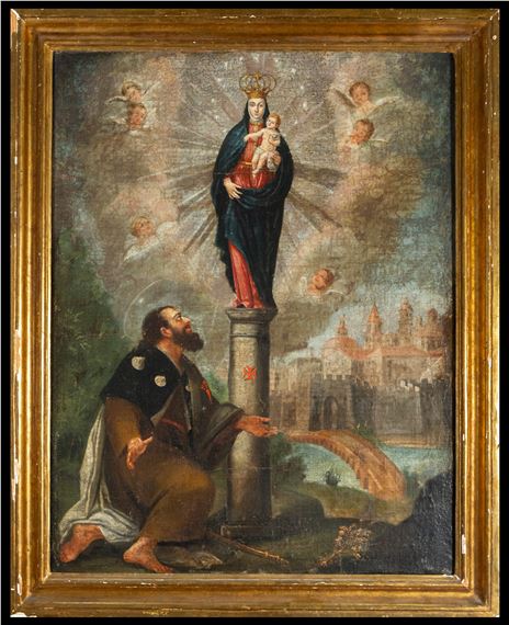 Cuban School, 18th Century | El Apóstol Santiago y sus discípulos ...