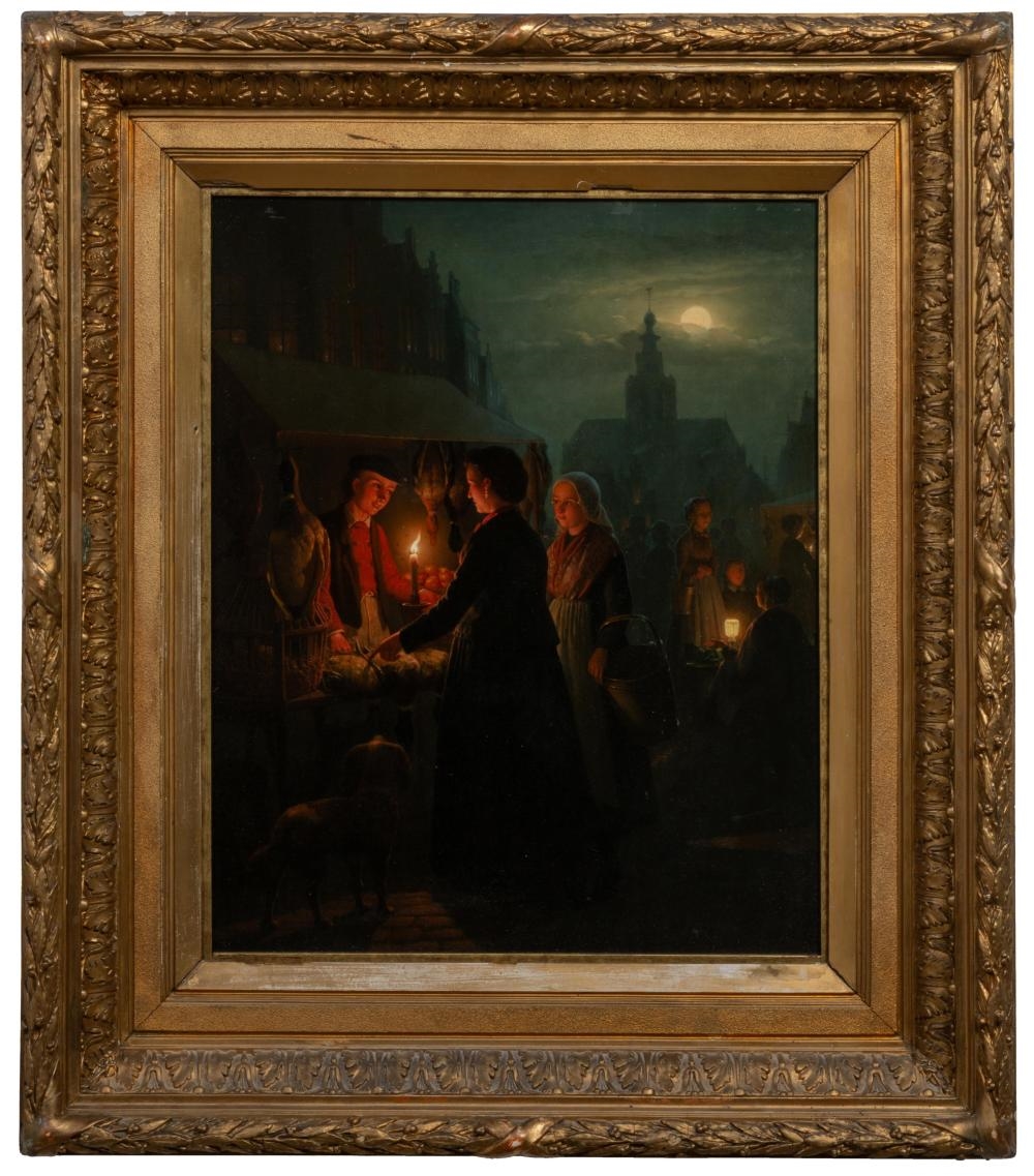 Petrus Van Schendel | Scene Night Market in Amsterdam | MutualArt