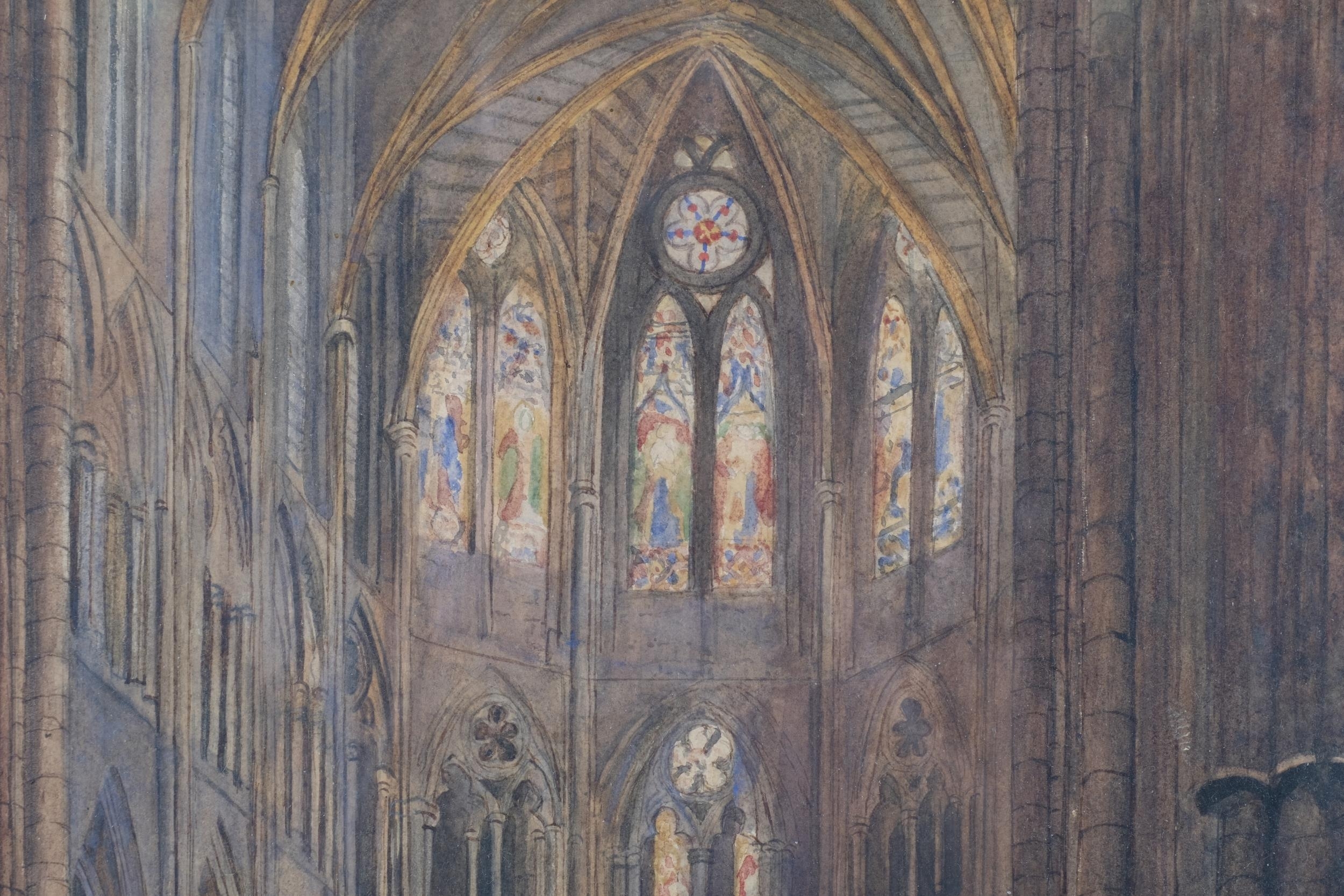 Samuel Read | interior of Westminster Abbey from the old organ screen ...